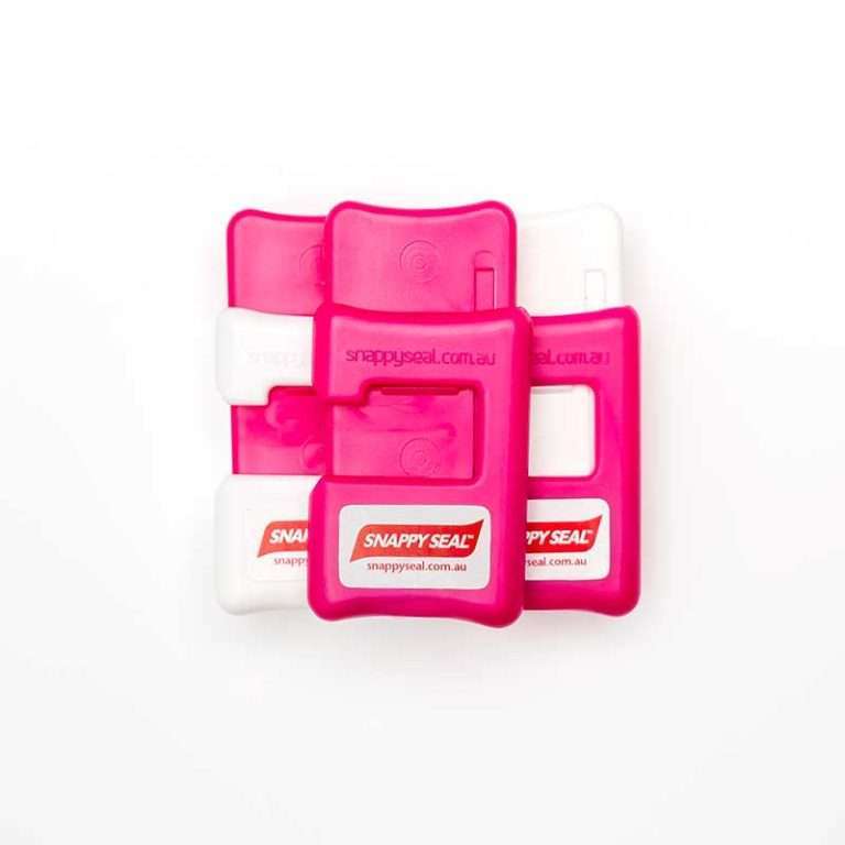 Snappy Seal Bag Clips sealed for freshness - Cherry Blossom